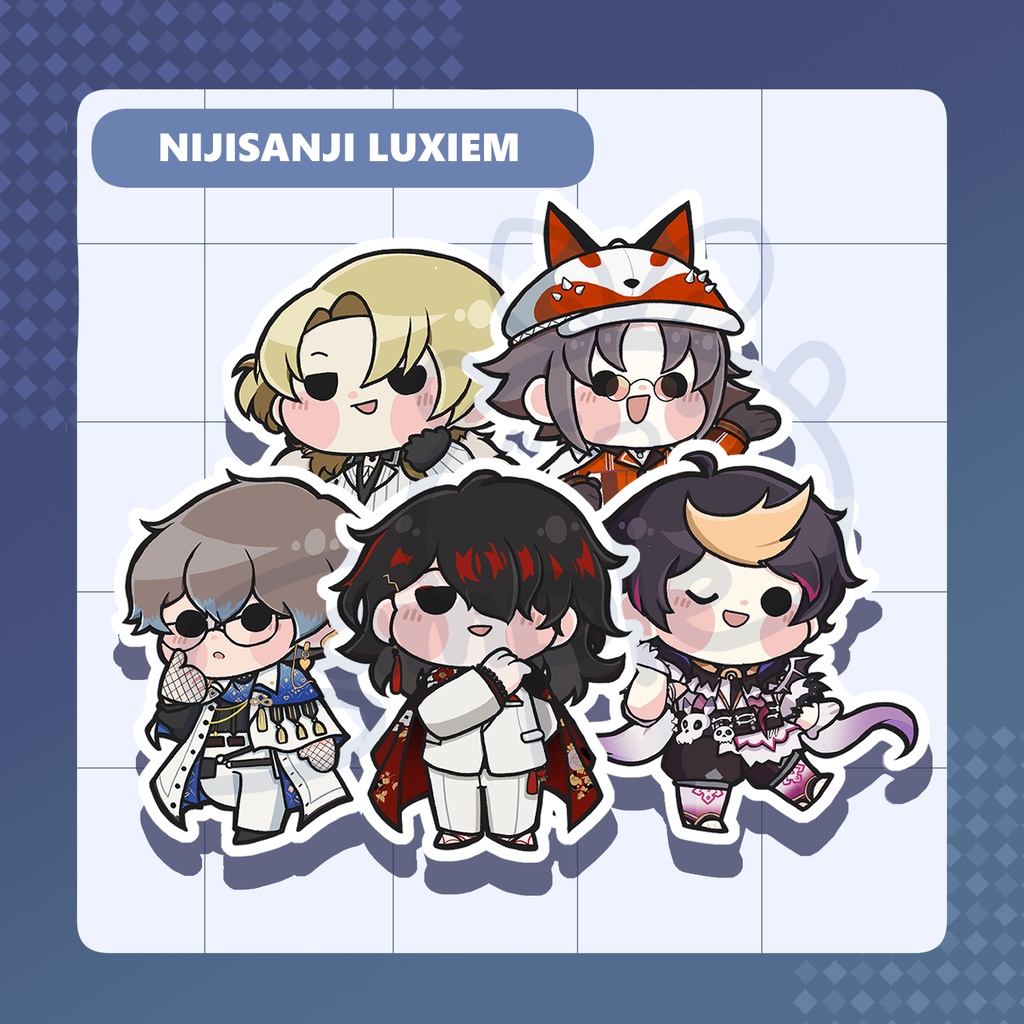 Nijisanji English Luxiem Laminated Vinyl Stickers┃nimica shop | Shopee ...