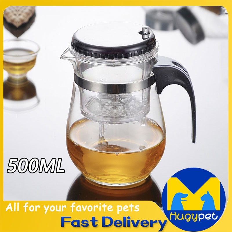 500ML Practical Tea Pot Filter Teapot Infuser Tea Pot With Strainer ...