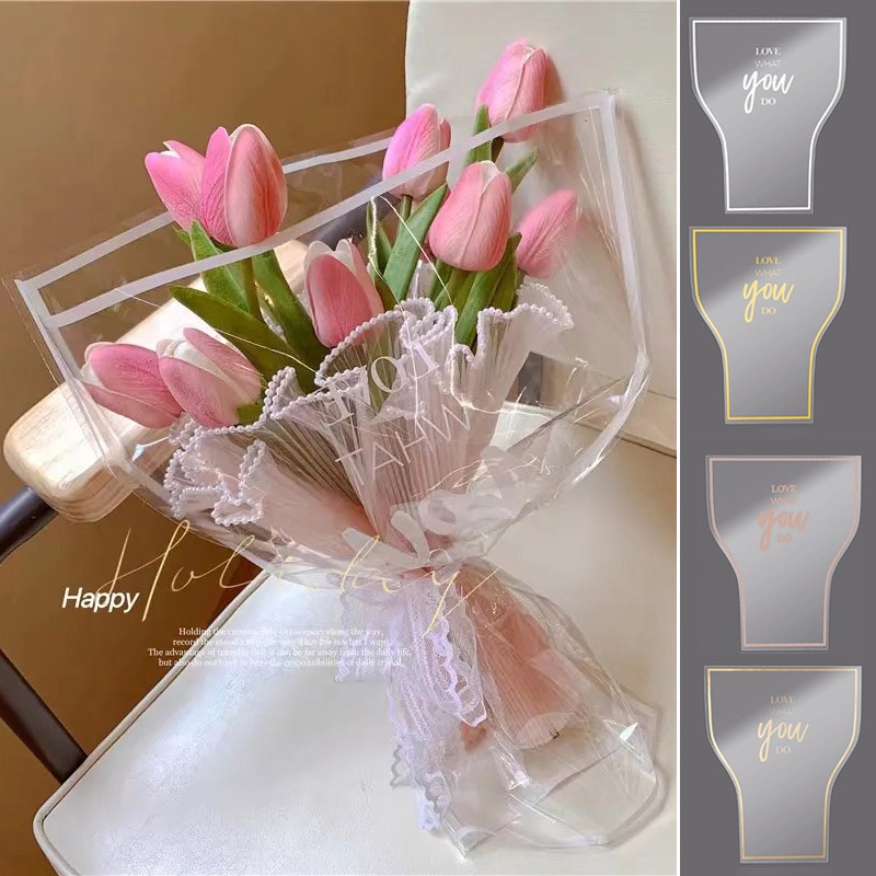 Tulip Flower Ins Flowers Bouquet Gift Bouquet Packing Paper DIY Simple ...