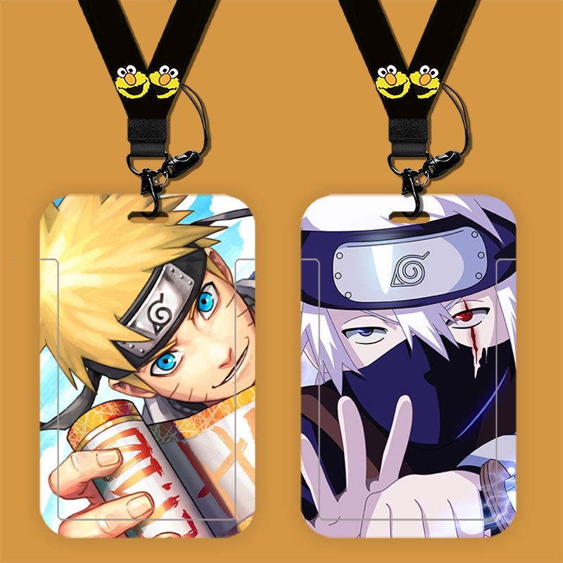 Anime Naruto ID Card Holder With Neck Lanyard For Phone Keychain Sling ...