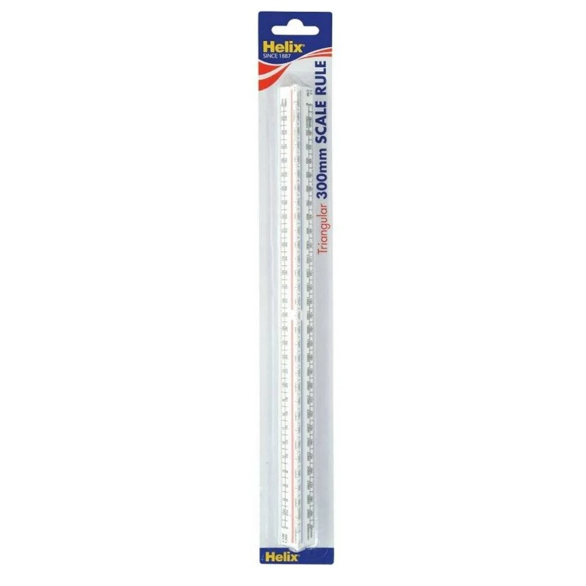HELIX Triangular Scale Ruler 30cm 3 Color Faces | Shopee Philippines