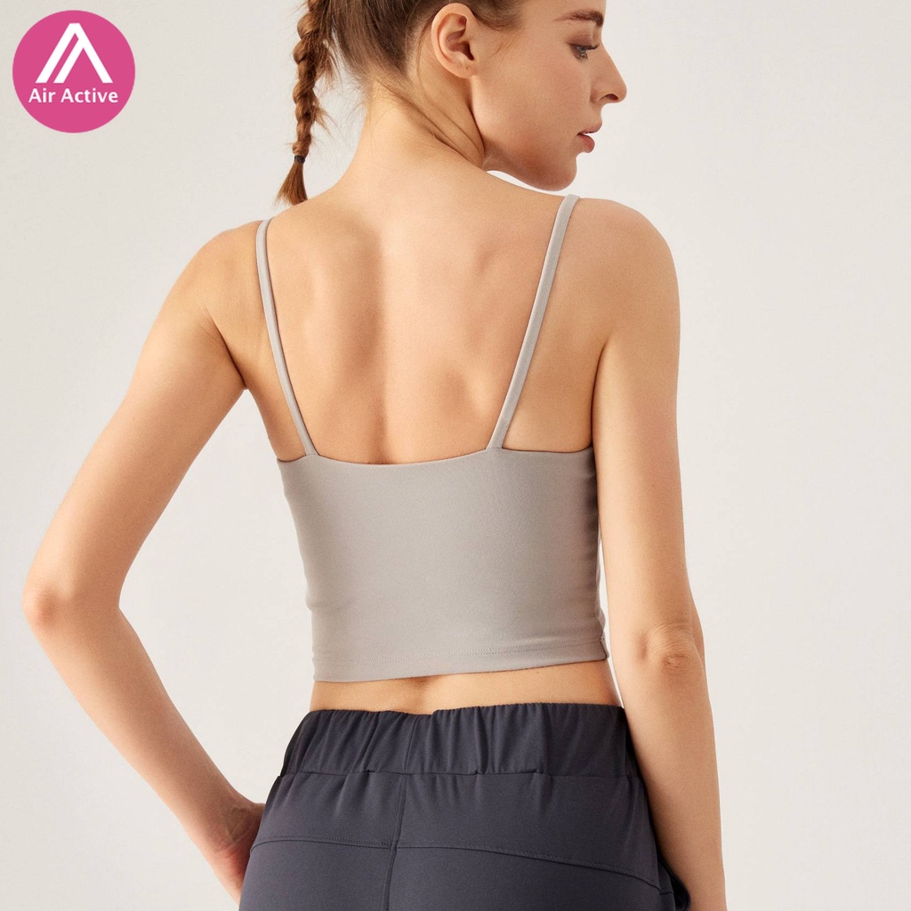 AirActive MotionFlow Bra Padded Sports Bra Lightweight Breathable Adjustable Straps Slim Fit ...