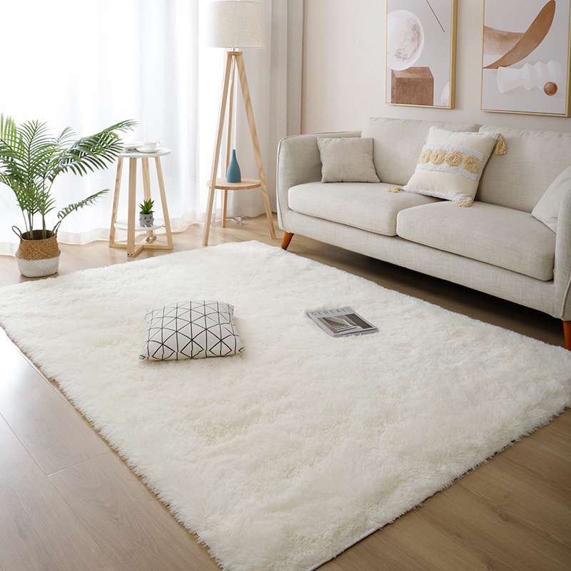 HOMEYOUNG Big Size Fluffy Rugs Anti-Skid Shaggy Area Rug Room Home ...