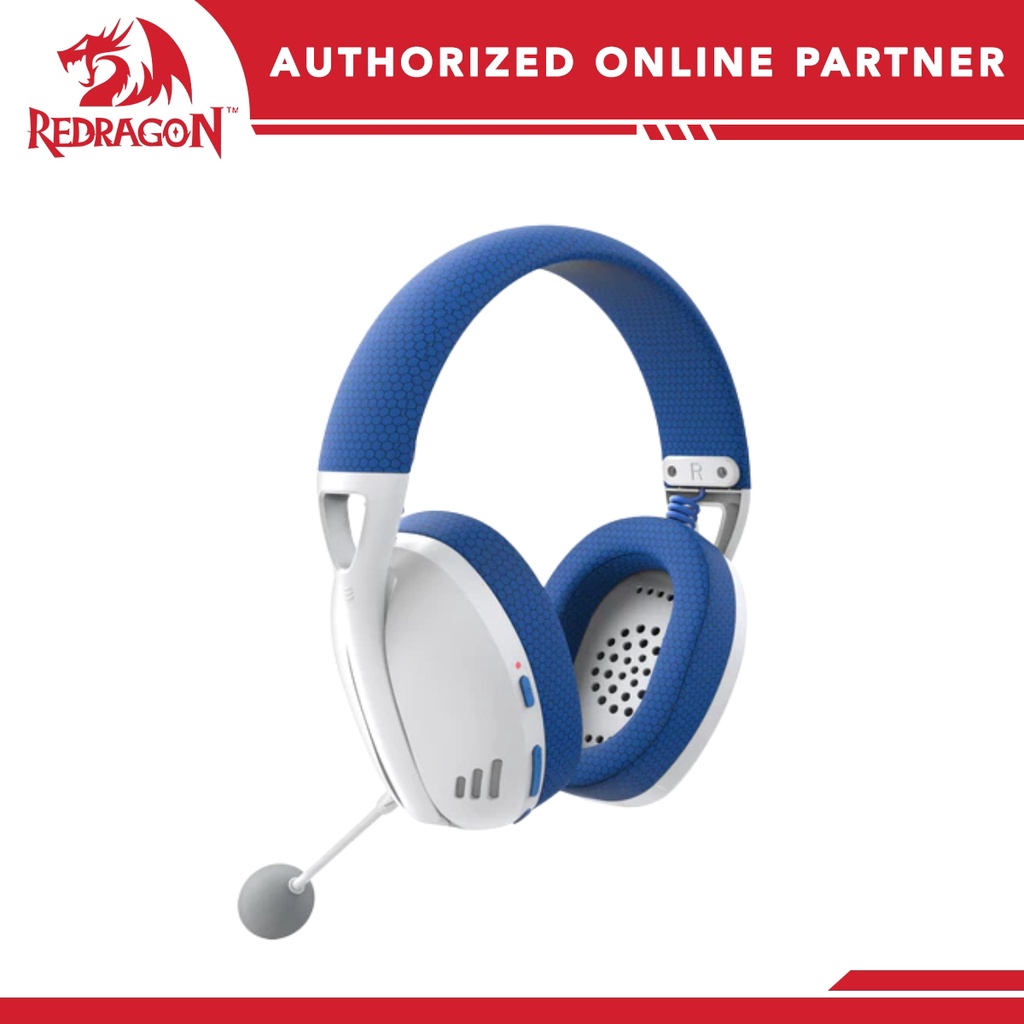 Redragon H848 IRE PRO Headset White Blue | Shopee Philippines