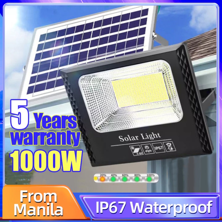 Solar Light 1000W Outdoor Lighting Flood Lights IP67 Waterproof Solar ...