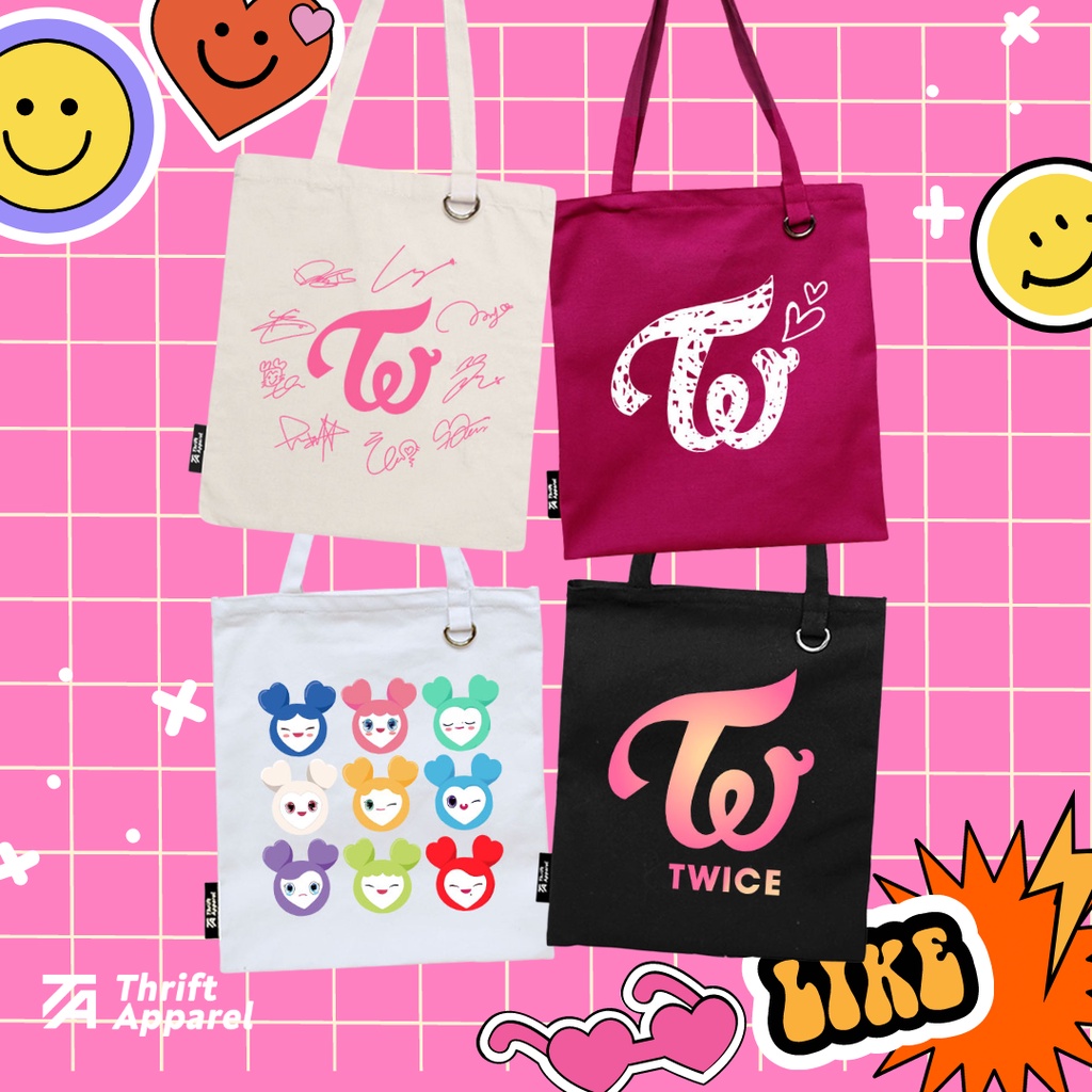Twice 2 | Thrift Apparel Tote Bag | Shopee Philippines