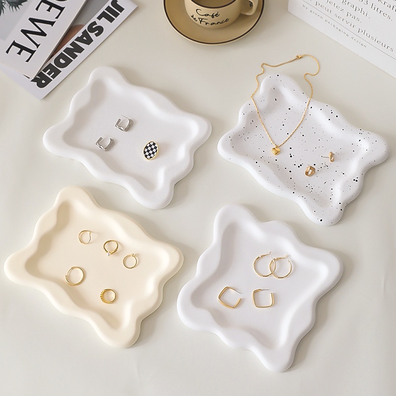 Plaster tray storage tray ins photo props decorative ornaments necklace ...