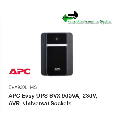 APC Easy UPS BVX 900VA, 230V, AVR, Universal Sockets (BVX900LI-MS ...