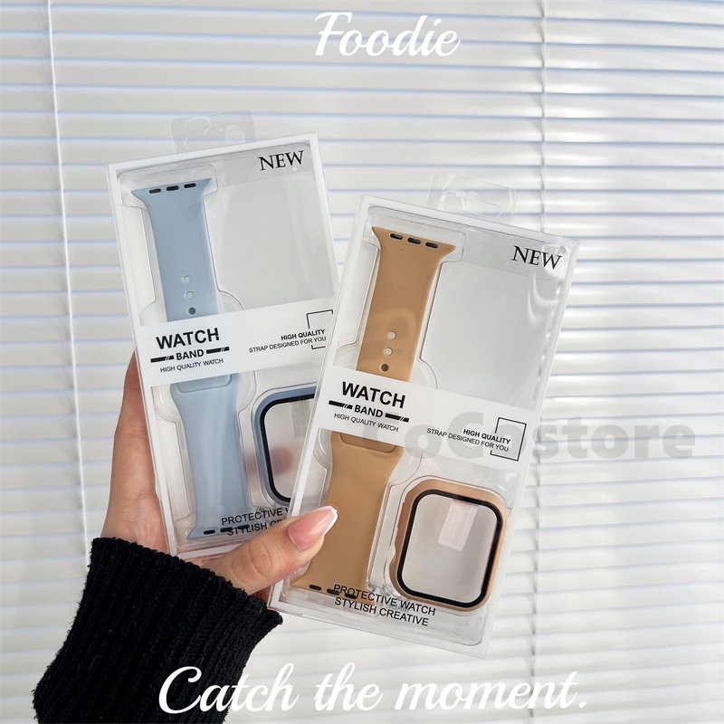 Tempered Glass Case for iWatch + Strap for Ultra S9 S8 S7 6 5 4 3 2 1 ...