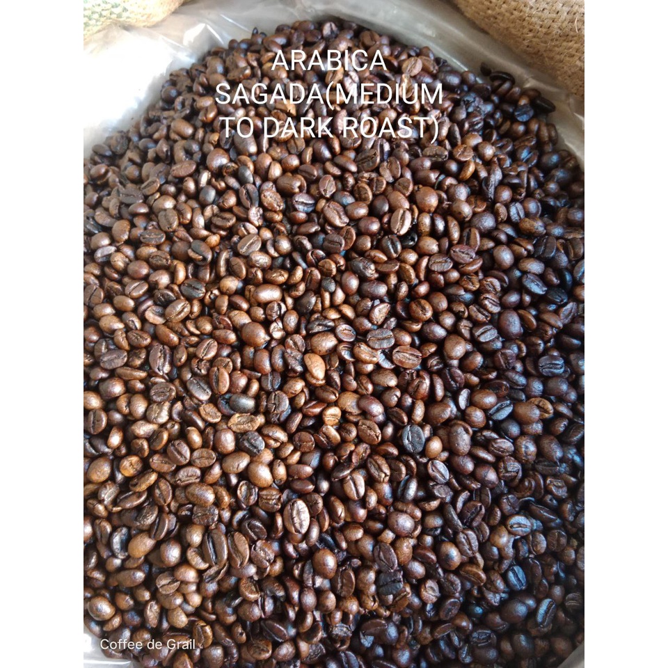 Arabica Sagada Coffee Beans 1kg - Dark Roast / Medium-Dark Roast ...