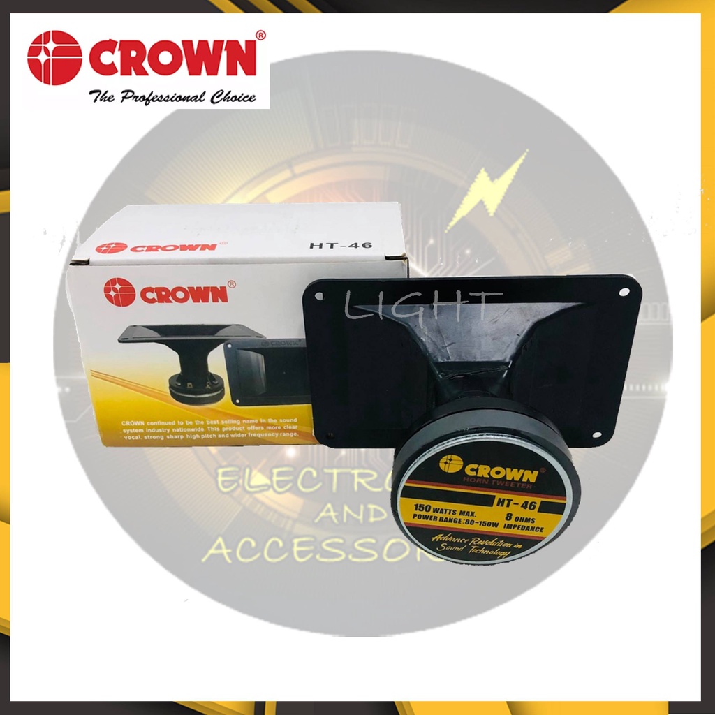 Crown HT-46 150Watts 4 x 6 Horn Tweeter (ORIGINAL) | Shopee Philippines