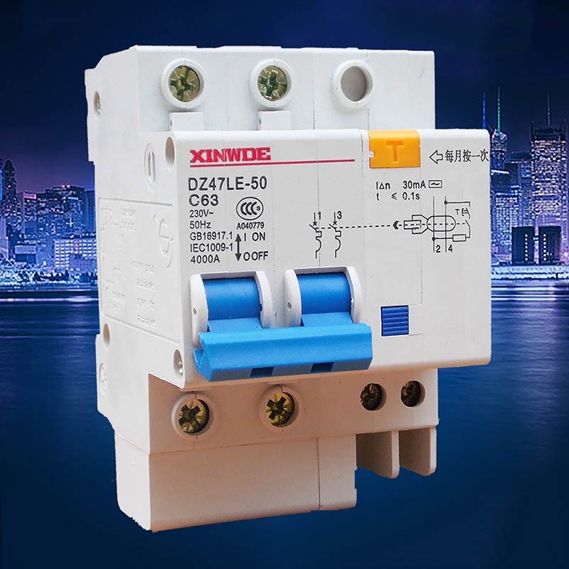 Professional Supply RISIN 2P 6A-63A 80A-100A 30mA/100mA/300mA RCBO/RCCB ...
