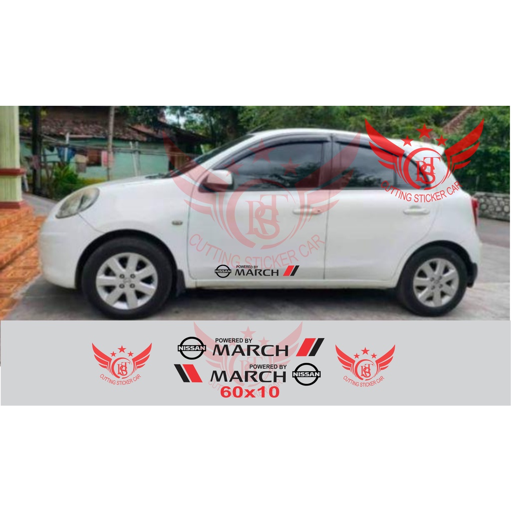 March Car sticker sticker sticker powered by cutting sticker For nissan ...