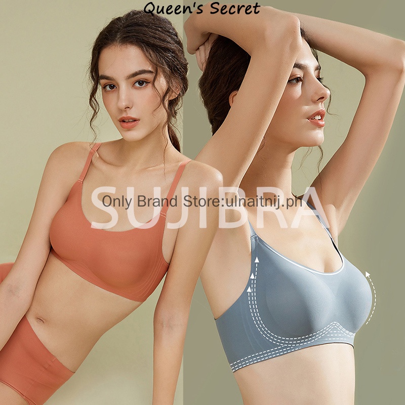 100% Brand SUJI 3.0Japanese SUJI Invisible-button Semi-liquid bra, jelly strip soft support ...