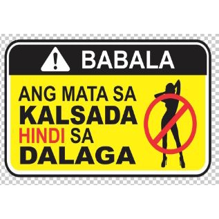 BABALA BAWAL GWAPO ANGKAS VINYL STICKER WATERPROOF HIGH QUALITY ...