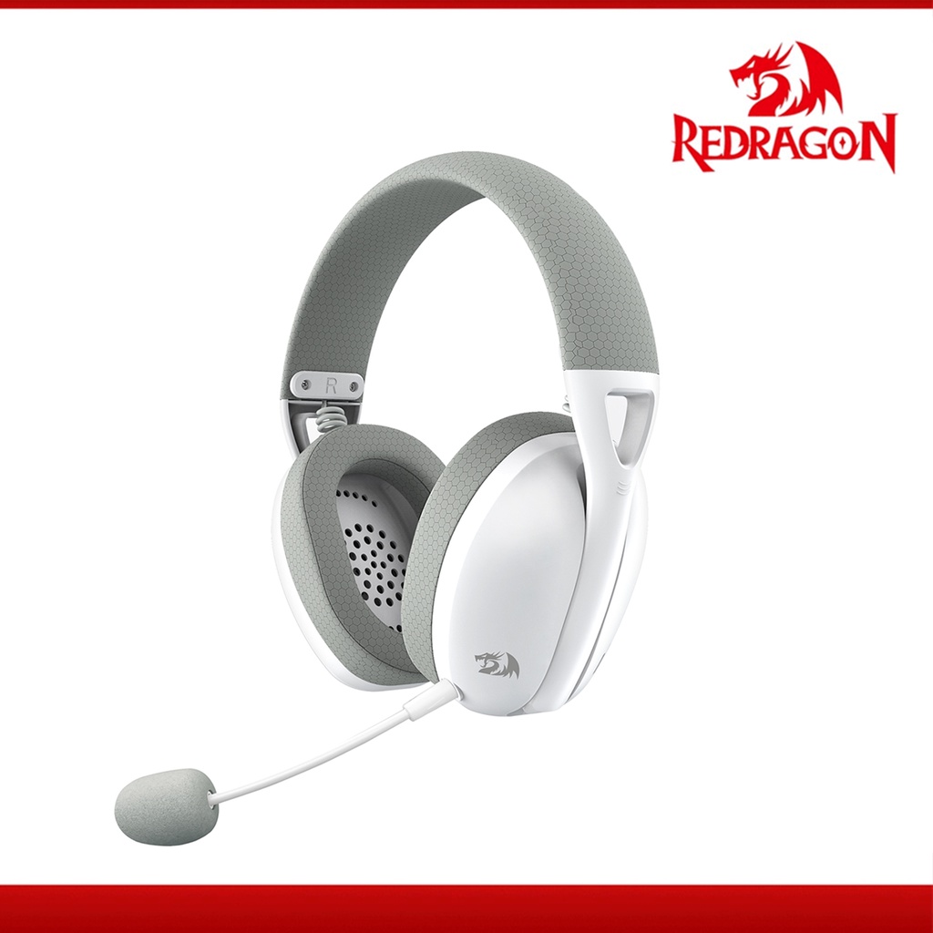 Redragon H848 IRE Pro Tri-Mode Lightweight Gaming Headset White & Grey ...