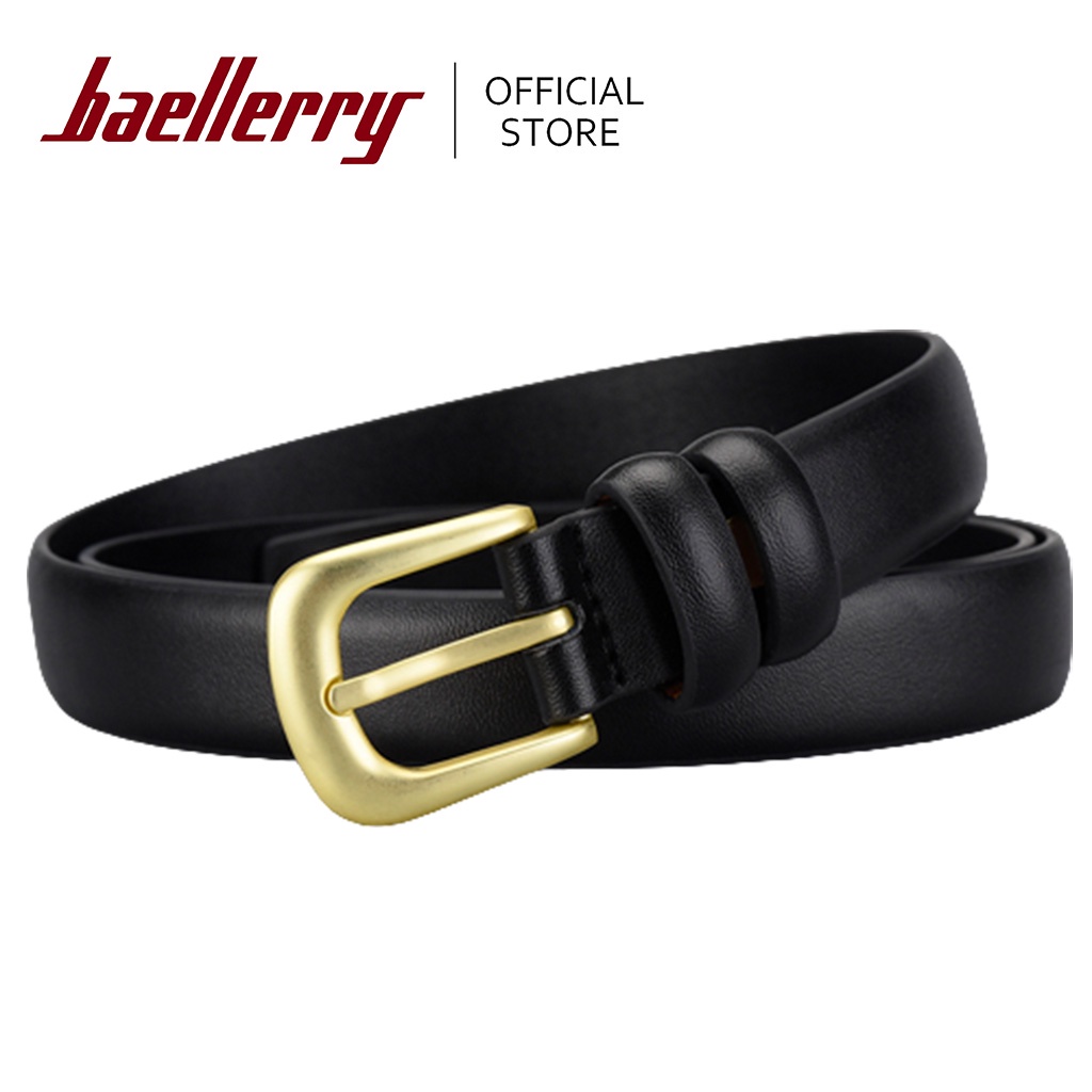 Baellerry Fashion Female Antique Metal Buckle Woman PU Leather Belt For ...