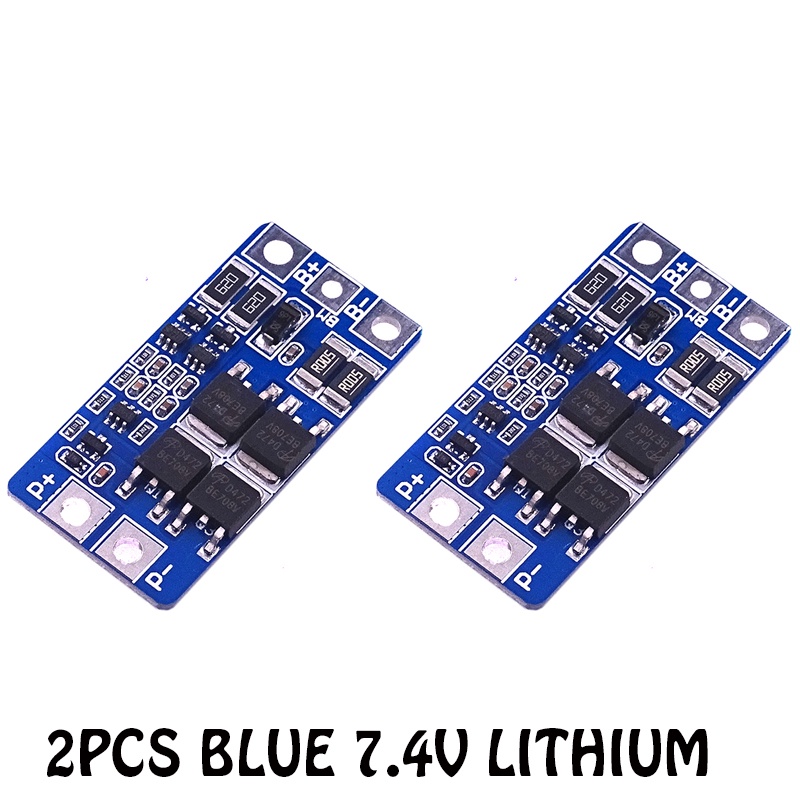 2PCS 2S 10A 8.4V 7.4V 18650 Lithium Battery Protection/Lithium Iron ...