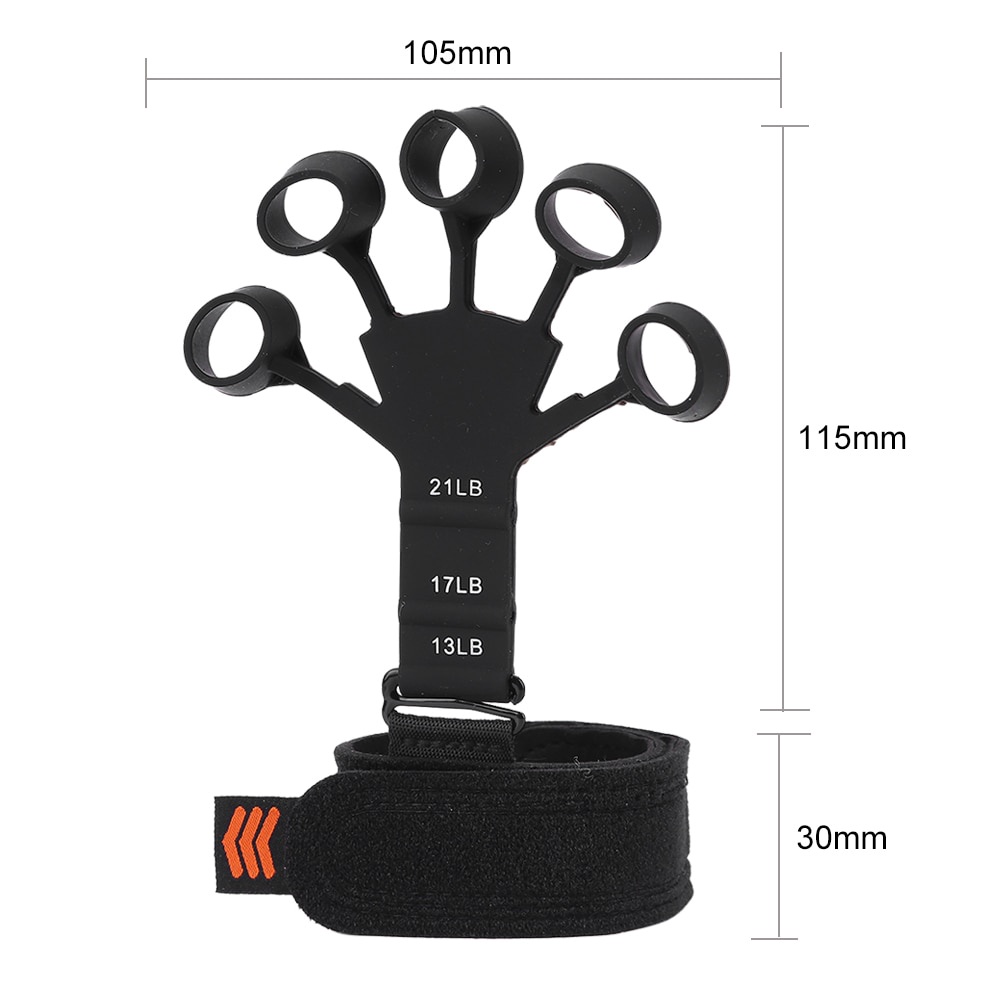 2pcs Finger Gripper Silicone Grip Device 6 Resistant Finger Exercise ...