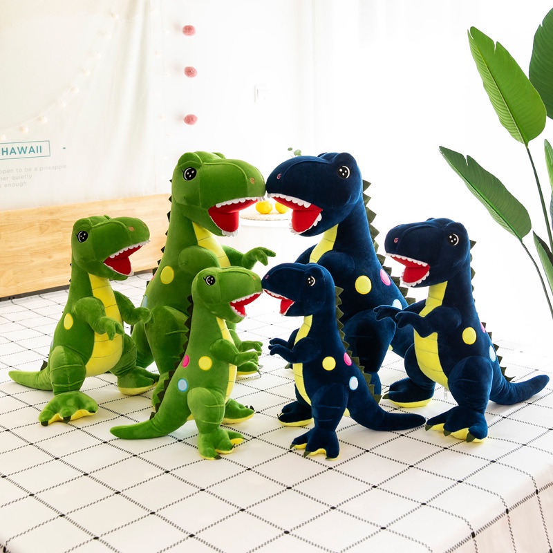 Creative polka dot dinosaur doll factory wholesale children cartoon ...