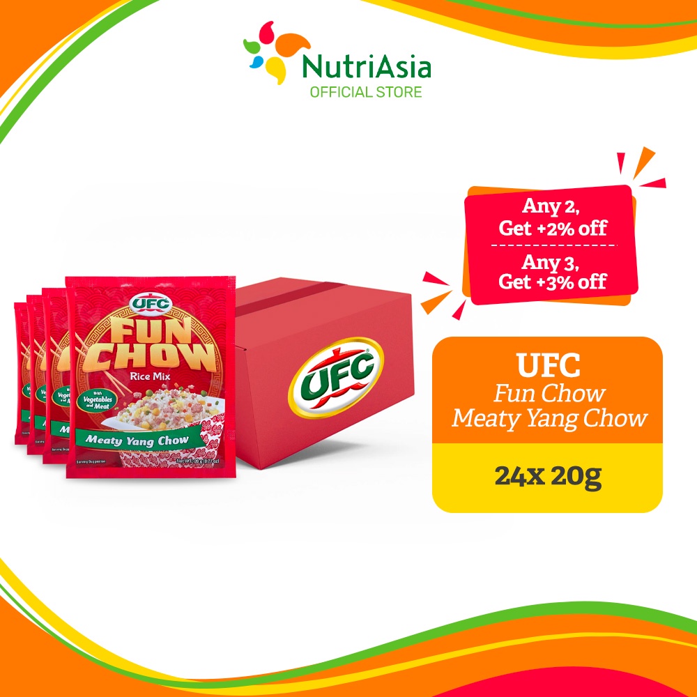 UFC Fun Chow Rice Mix Meaty Yang Chow 20g Bundle of 24 | Shopee Philippines