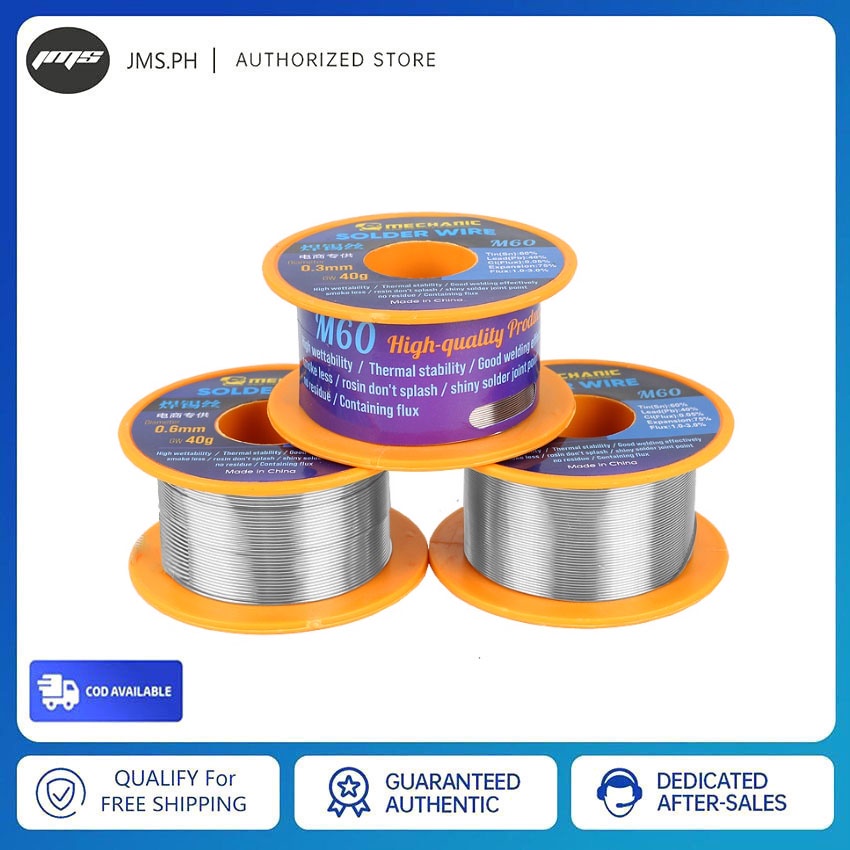 Mechanic Solder Wire M60 40g Soldering Lead 0.3mm 0.5mm 0.8mm 0.6 MM ...