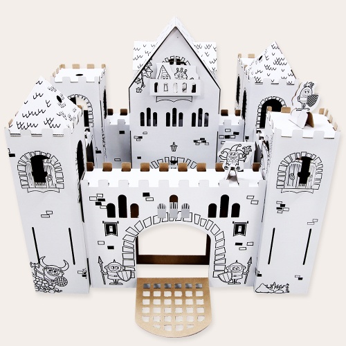 Magic castle, paper craft, white corrugated cardboard,diy art paper ...
