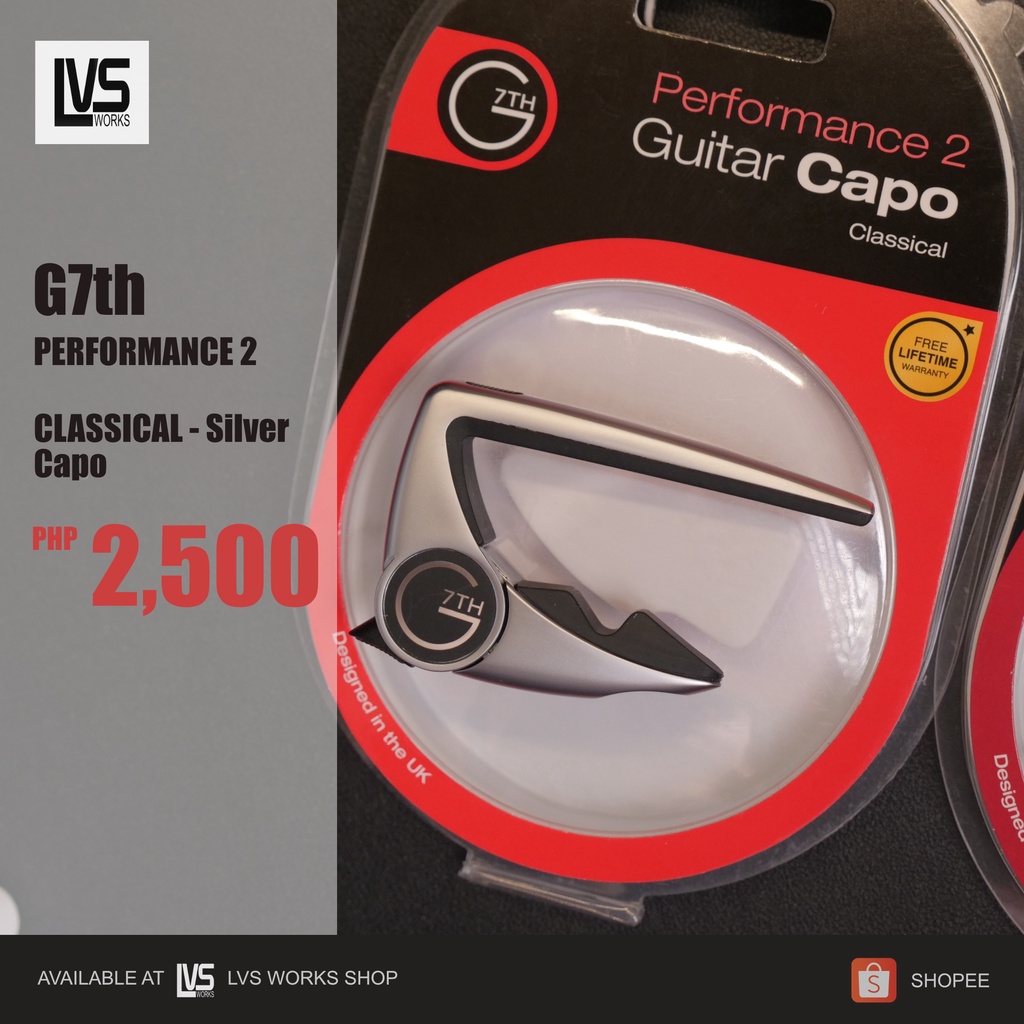 G7th Performance 2 Capo SILVER (classical/nylon) | Shopee Philippines