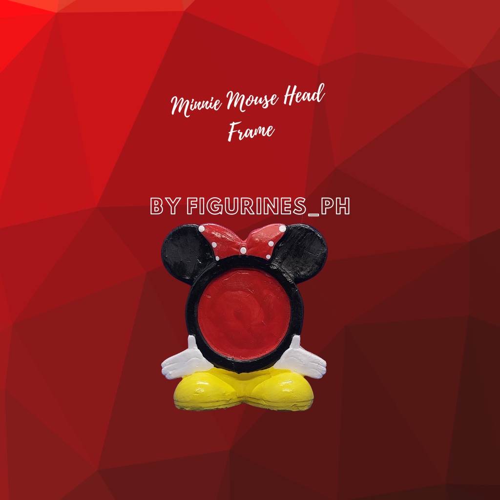 Minnie Mouse Head Frame Figurine (Souvenir for Birthday) | Shopee ...