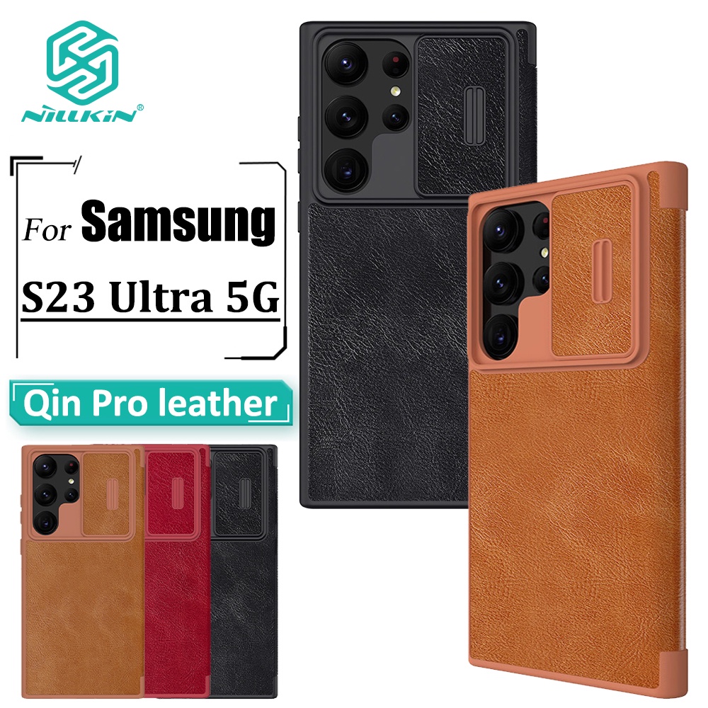 Nillkin Luxury Flip QIN Pro Leather Case Samsung Galaxy S23 Ultra Case ...