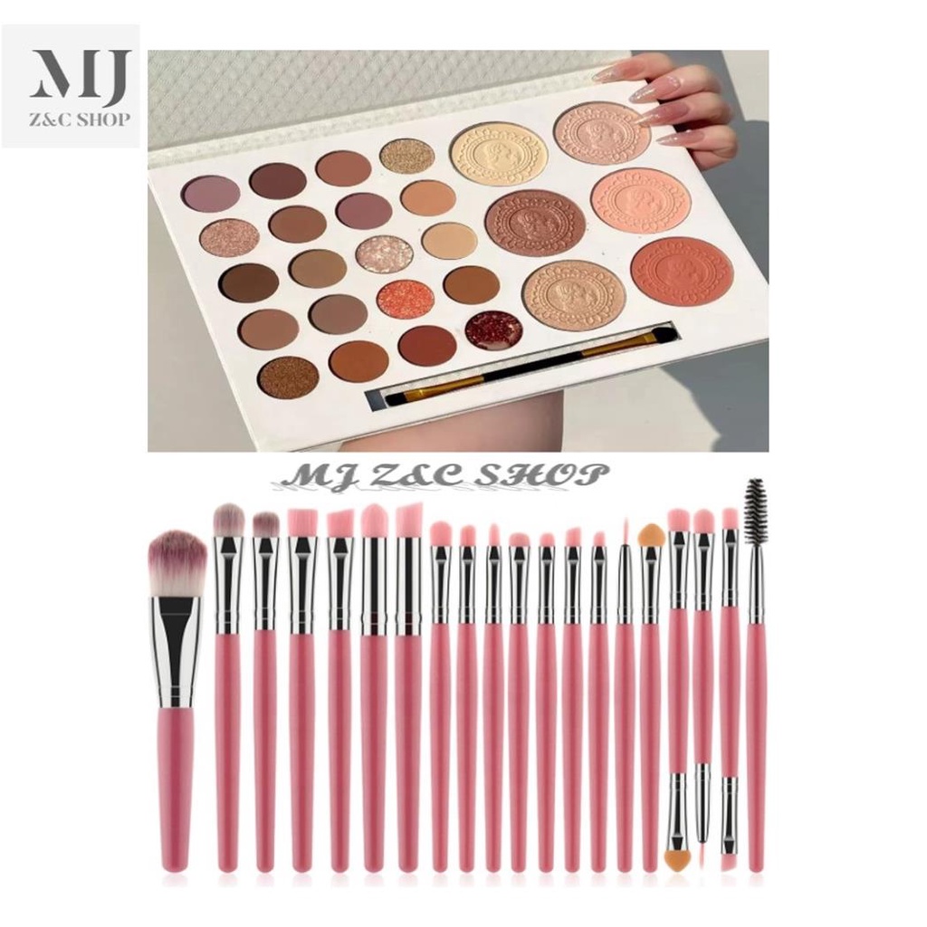 ( 2 in 1 ) FrankColor + 20 pcs makeup brush 26 Color Eyeshadow Palette ...