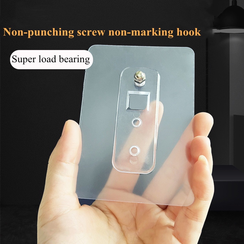 Load-bearing Screws Strong Adhesive Hook Shelf Installation Hooks No ...