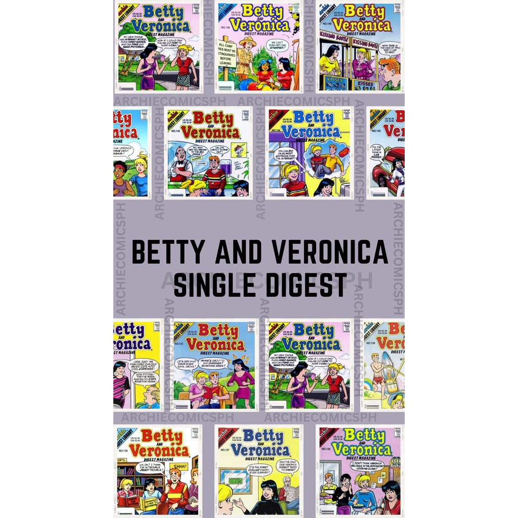 Betty and Veronica Single Digest Comics Magazine | Shopee Philippines