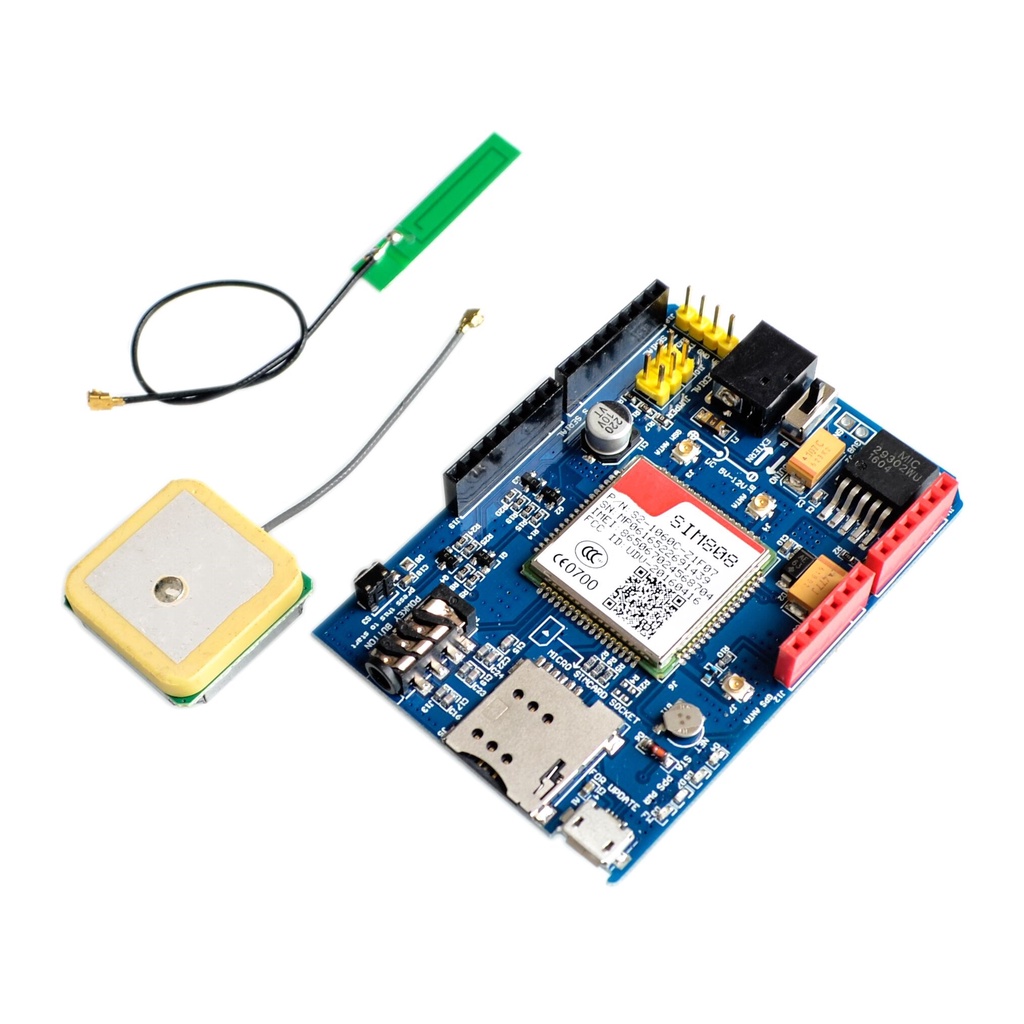 High Quality Sim808 Gprsgsmgps Shield 2 In 1 Shield Gsm Gprs Gps Development Board Sim808 