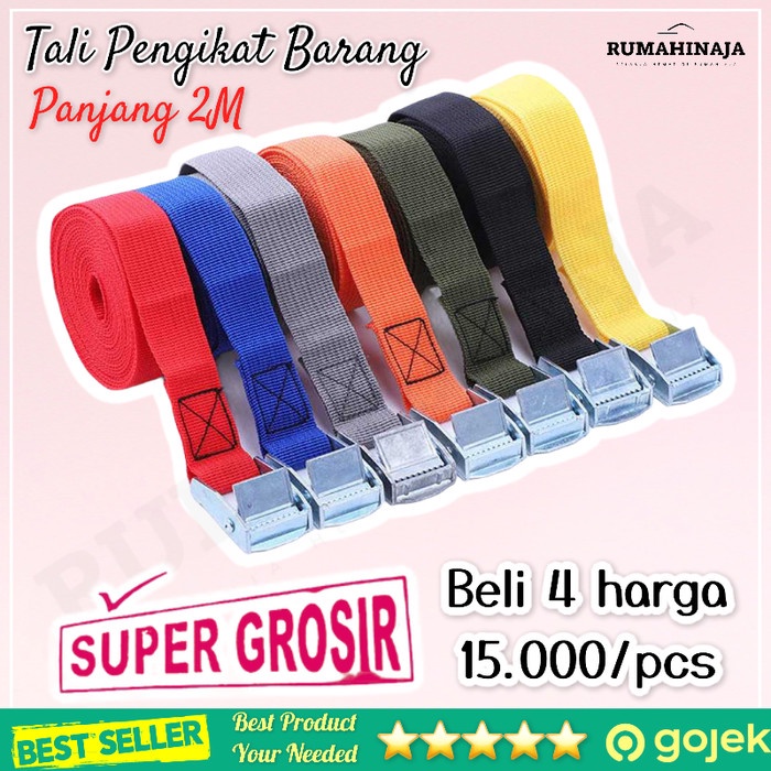 Car Motorcycle Cargo Belt 2 Meters x 2.5 cm | Shopee Philippines
