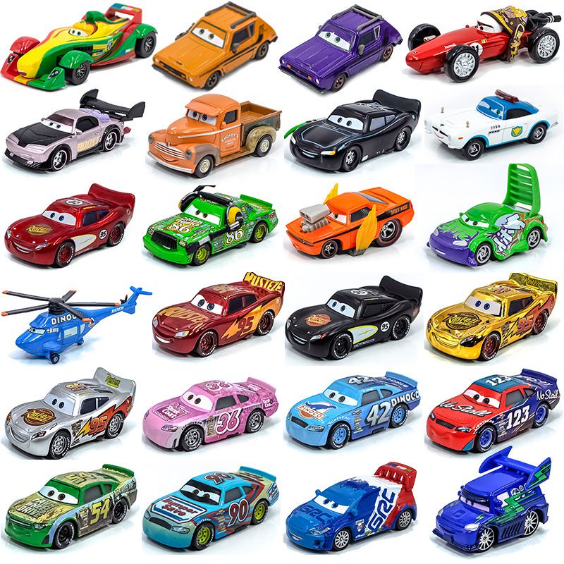 Cars Disney Pixar Cars 3 1:55 Diecast Alloy Toys McQueen Mater Jackson ...