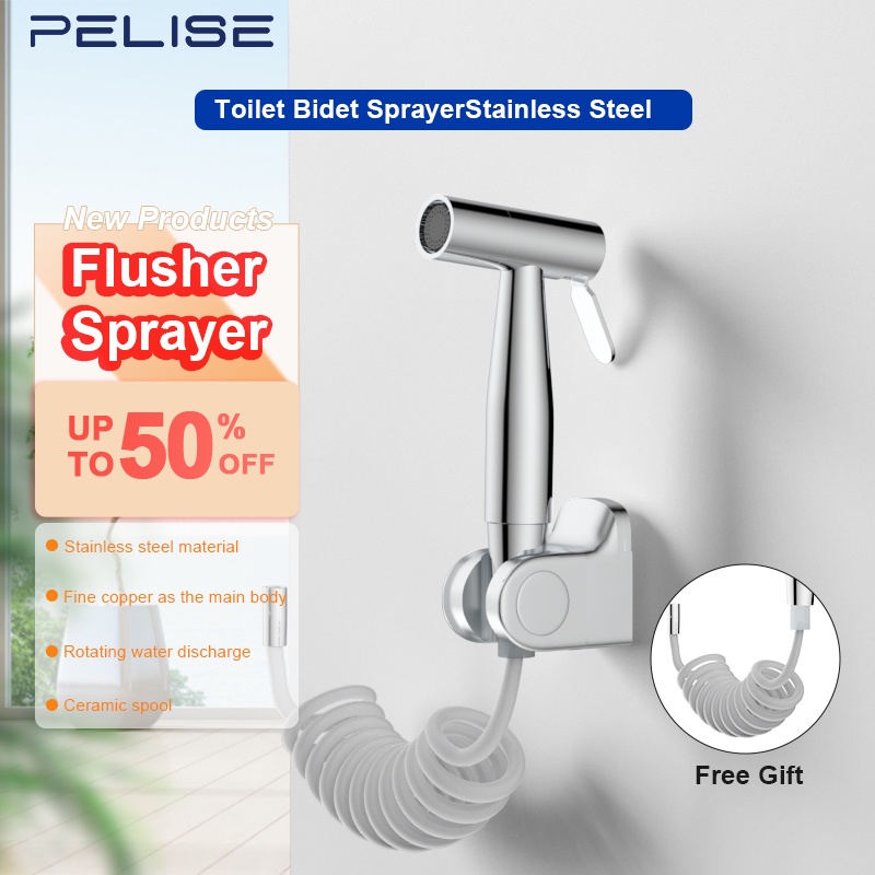 Pelise 304 stainless steel bidet toilet flushing pressurized water gun ...