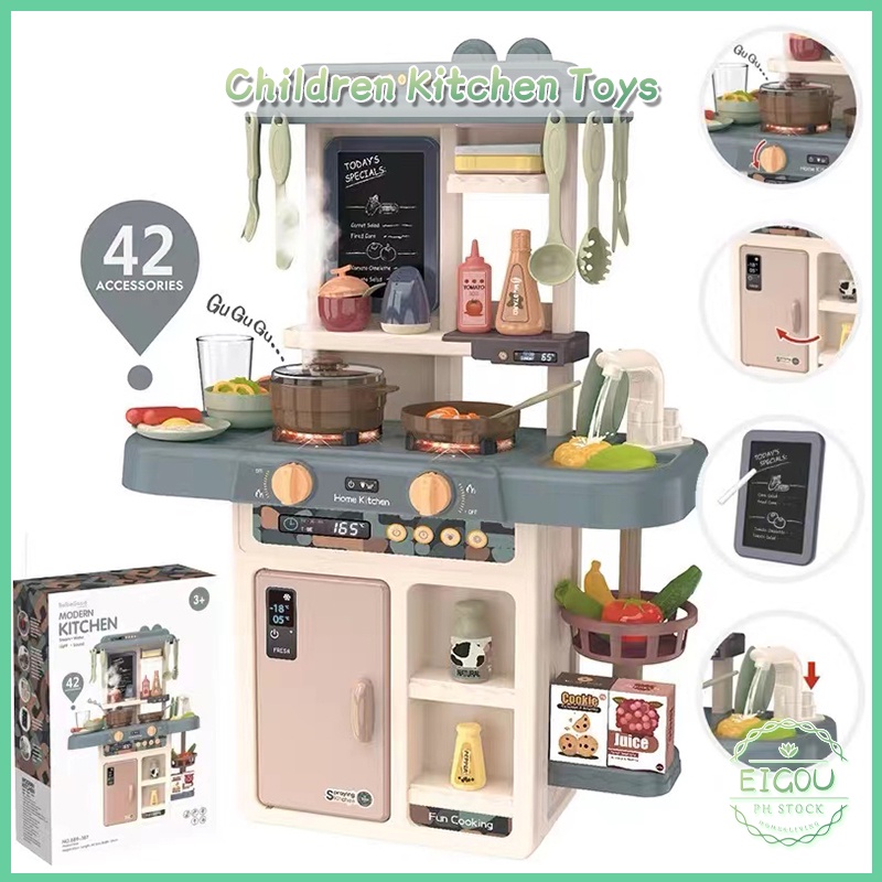 Children Kitchen Toys Simulation Dinnerware Educational Toys Mini ...