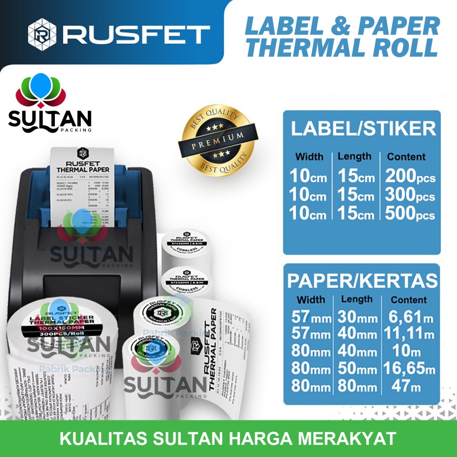 Thermal Barcode Printer Thermal Label Cashier Receipt Paper Label ...
