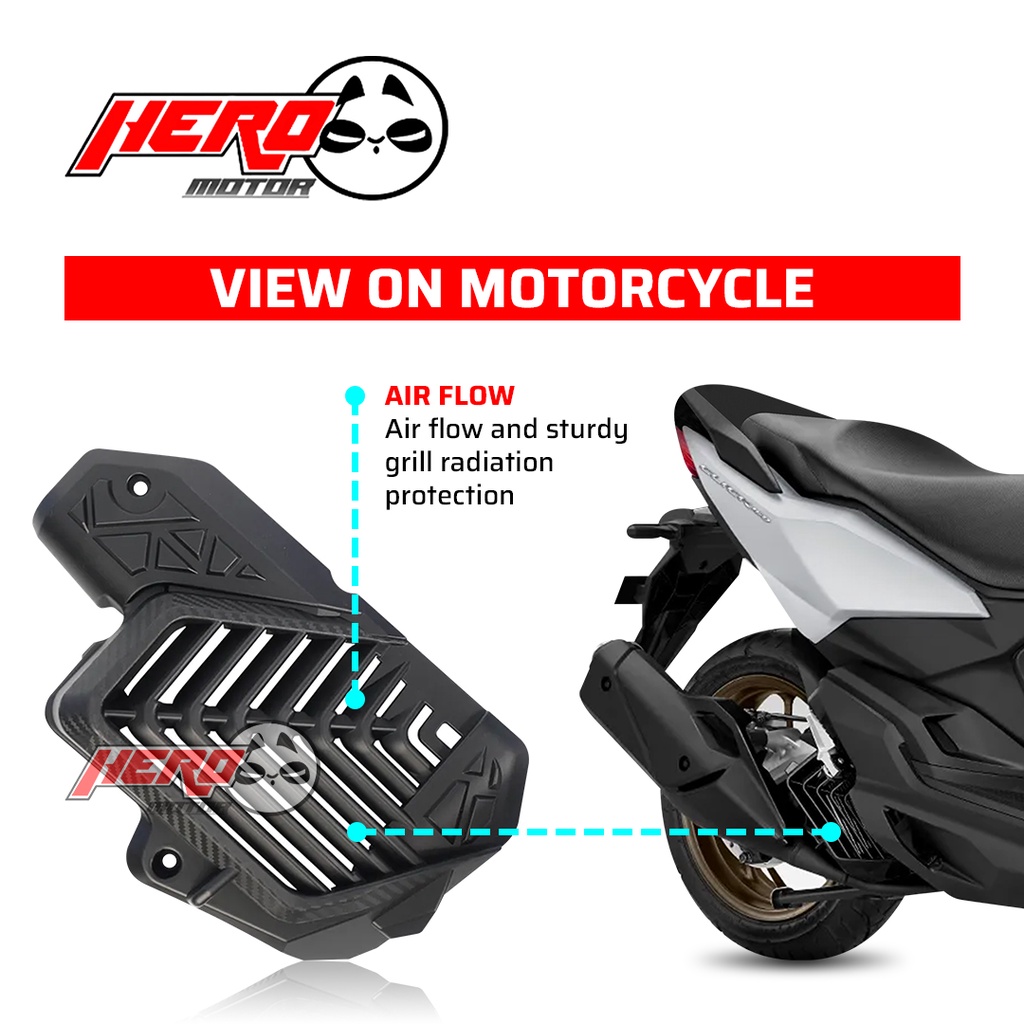 HONDA CLICK 160 RADIATOR COVER Carbon MatteBlack FOR CLICK 160 | Shopee ...