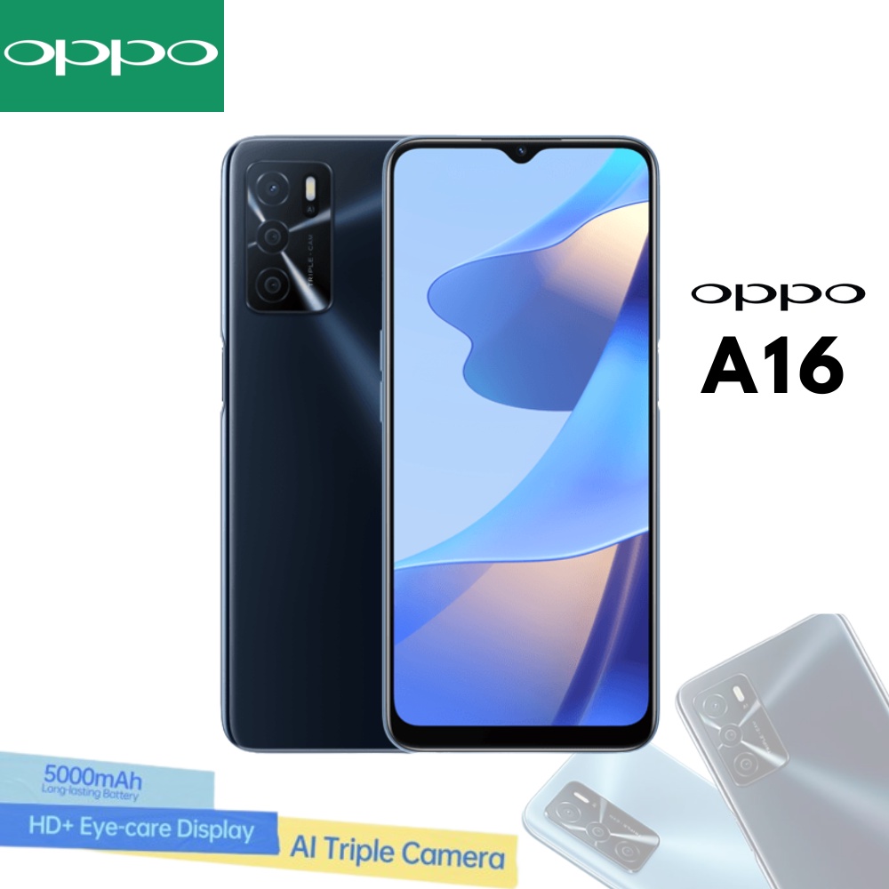 Oppo A16 6GB RAM + 128GB ROM 5000mAh AI Triple Camera Dual Sim Andriod ...