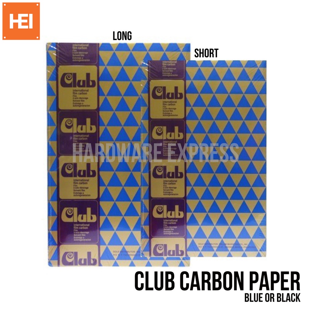 CLUB Carbon Paper -Film Type SHORT OR LONG SIZE | Shopee Philippines