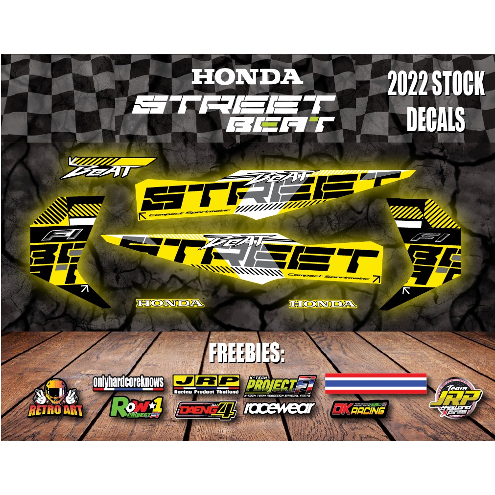 HONDA BEAT STREET V2 2022 STOCK LATEST DECALS | Shopee Philippines