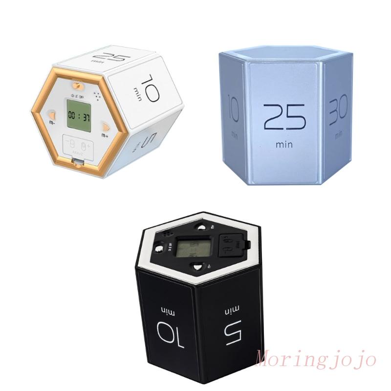 JoJo Digital Cubes Timer Hexagon Visual Flip Focus-Timer Count-down Timer | Shopee Philippines