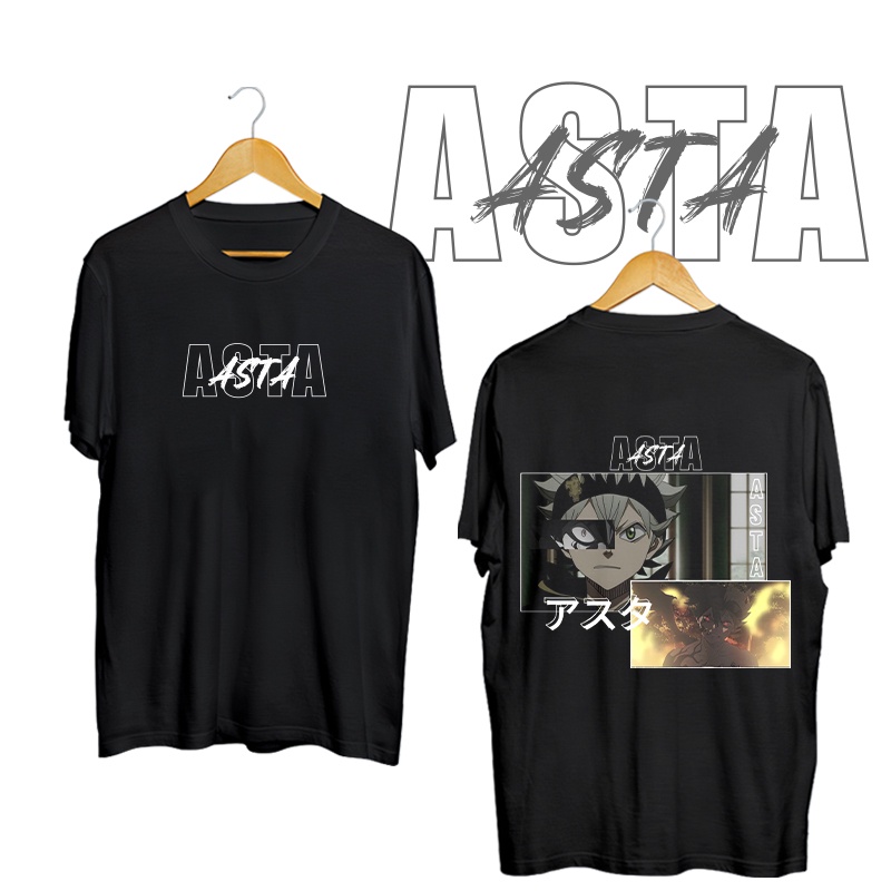 Black Clover shirt Asta Liebe Demon Manga Yami Clothing Anime Shirt in ...