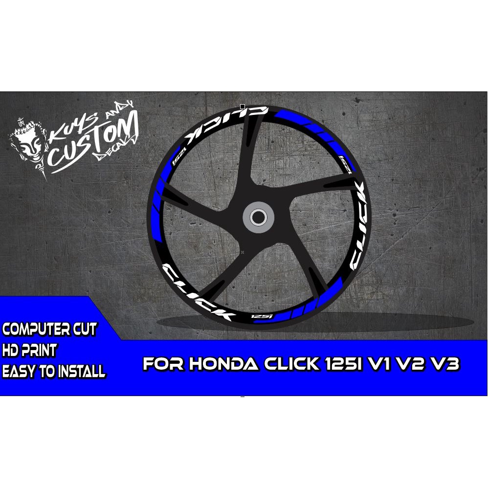 Honda Click 125i v1v2v3 Mags Sticker decals | Shopee Philippines