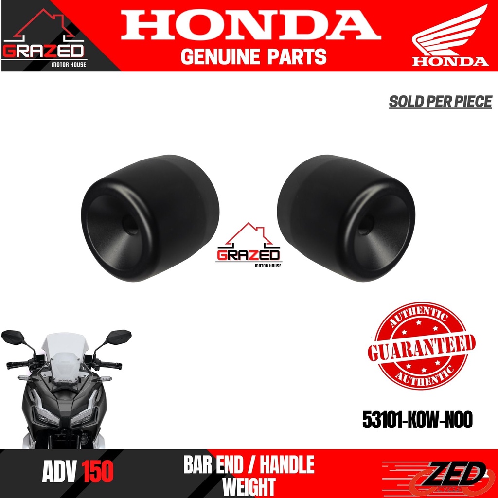 BAR END / HANDLE WEIGHT for Honda ADV 150/160 (53101-K0W-N00) Genuine ...