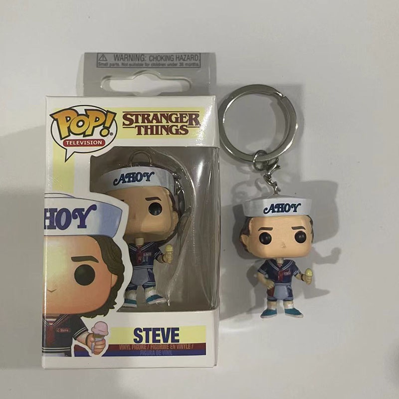 Funko pop stranger things steve keychain | Shopee Philippines