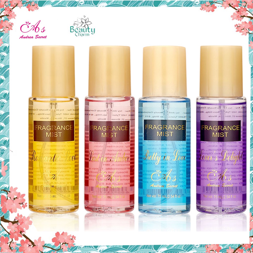 Andrea Secret Perfume Fragrance 75ml Body Mist Romance Long Lasting ...