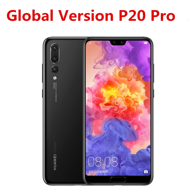 International Version HuaWei P20 Pro CLT-L29 Mobile Phone 40.0MP+20.0MP+8.0MP+24.0MP Kirin 970 6 ...